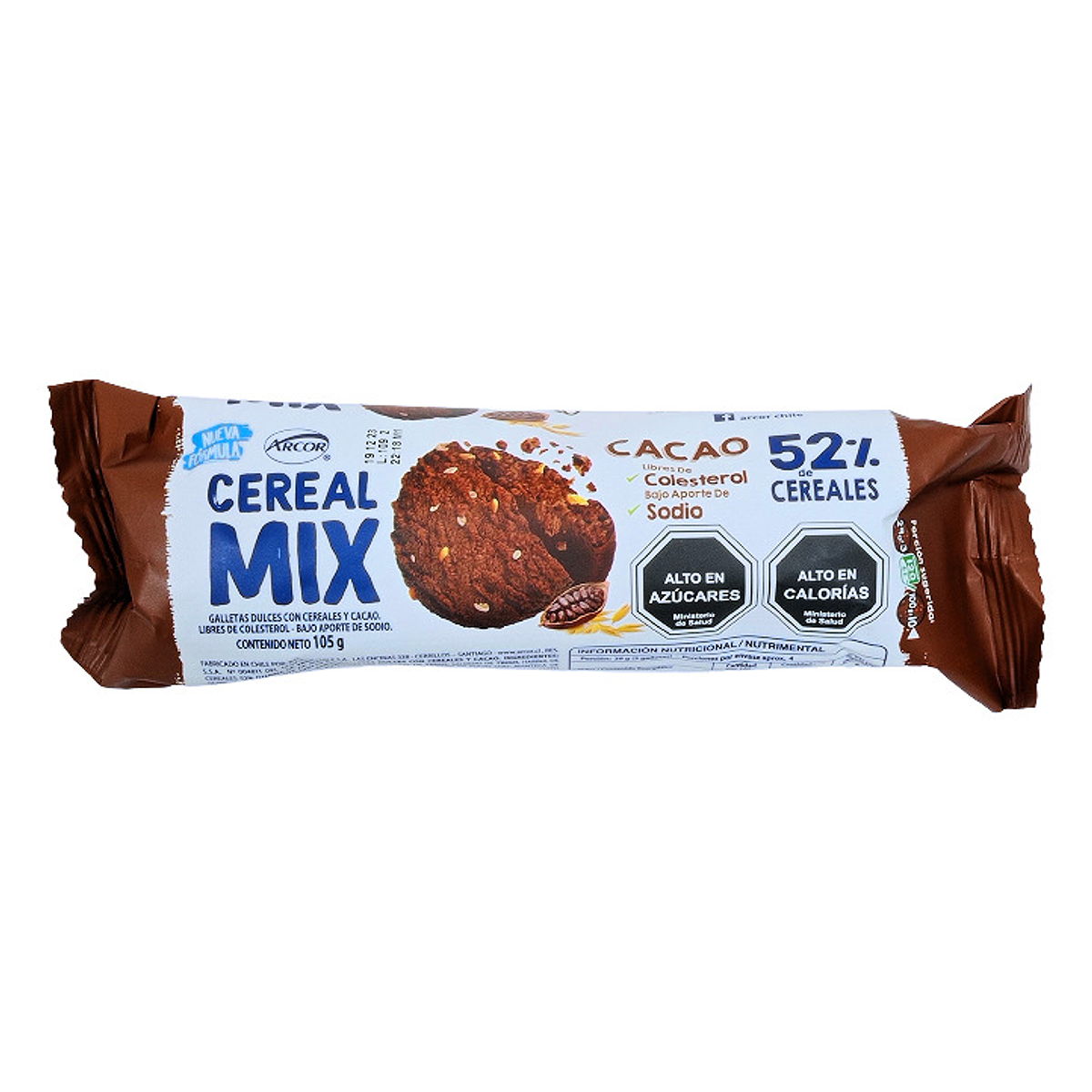 GALLETA CEREAL MIX CACAO 105grs. (23) | GINO