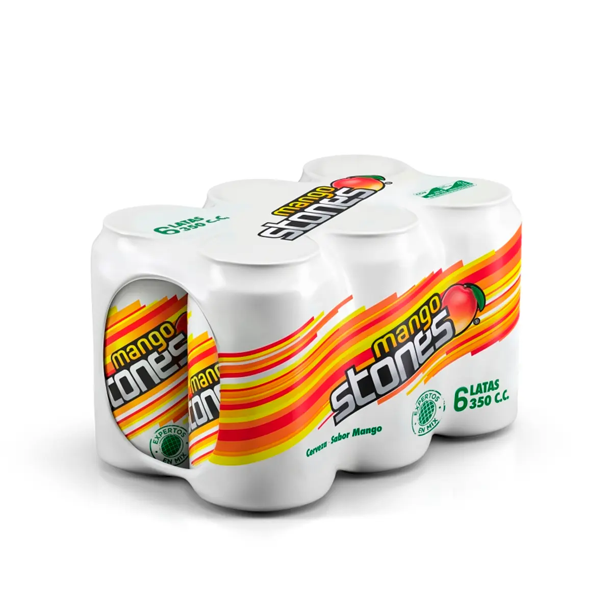CERVEZA MANGO STONES LATA 350cc.x6un.2.5ºG.L.(4) | GINO
