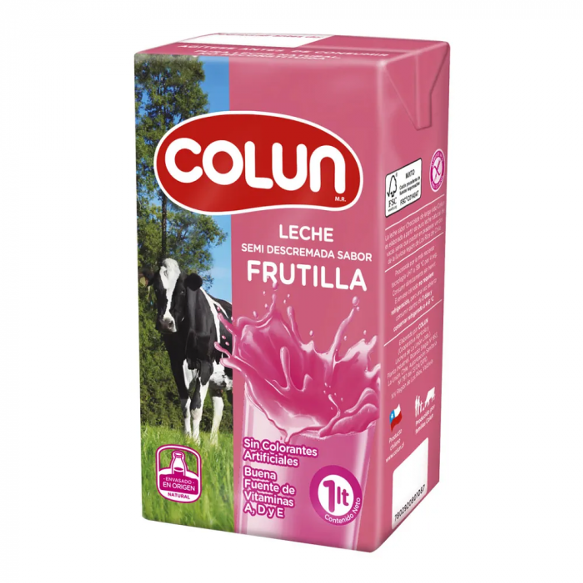 LECHE COLUN FRUTILLA LITRO (12) | GINO