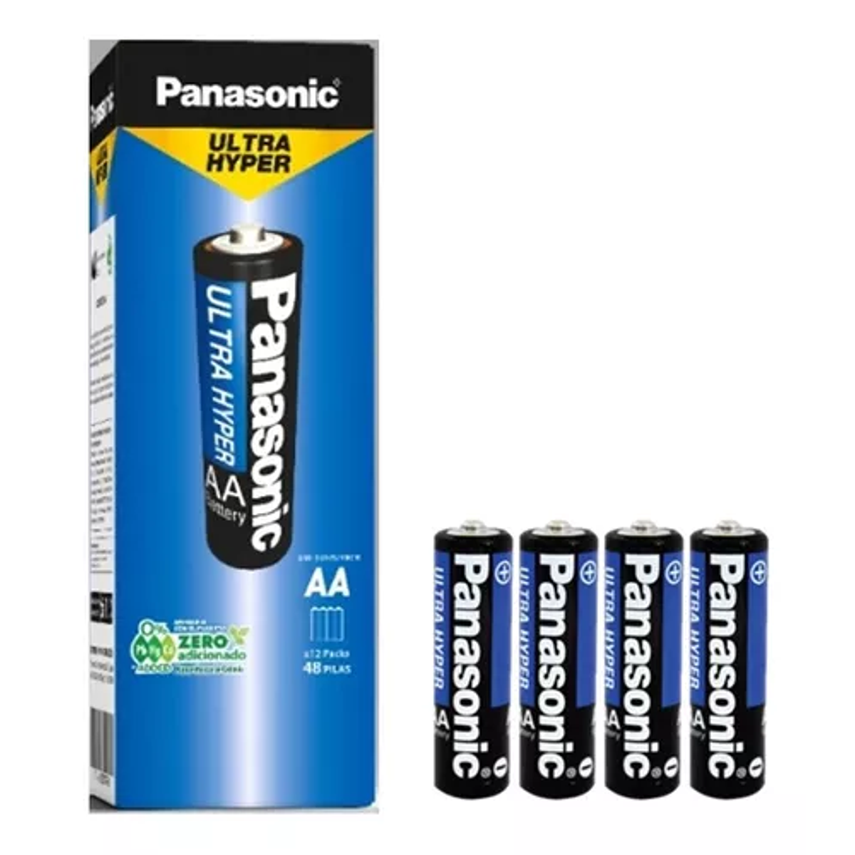 PILAS PANASONIC AA DISPLAY x 48un. (12) | GINO