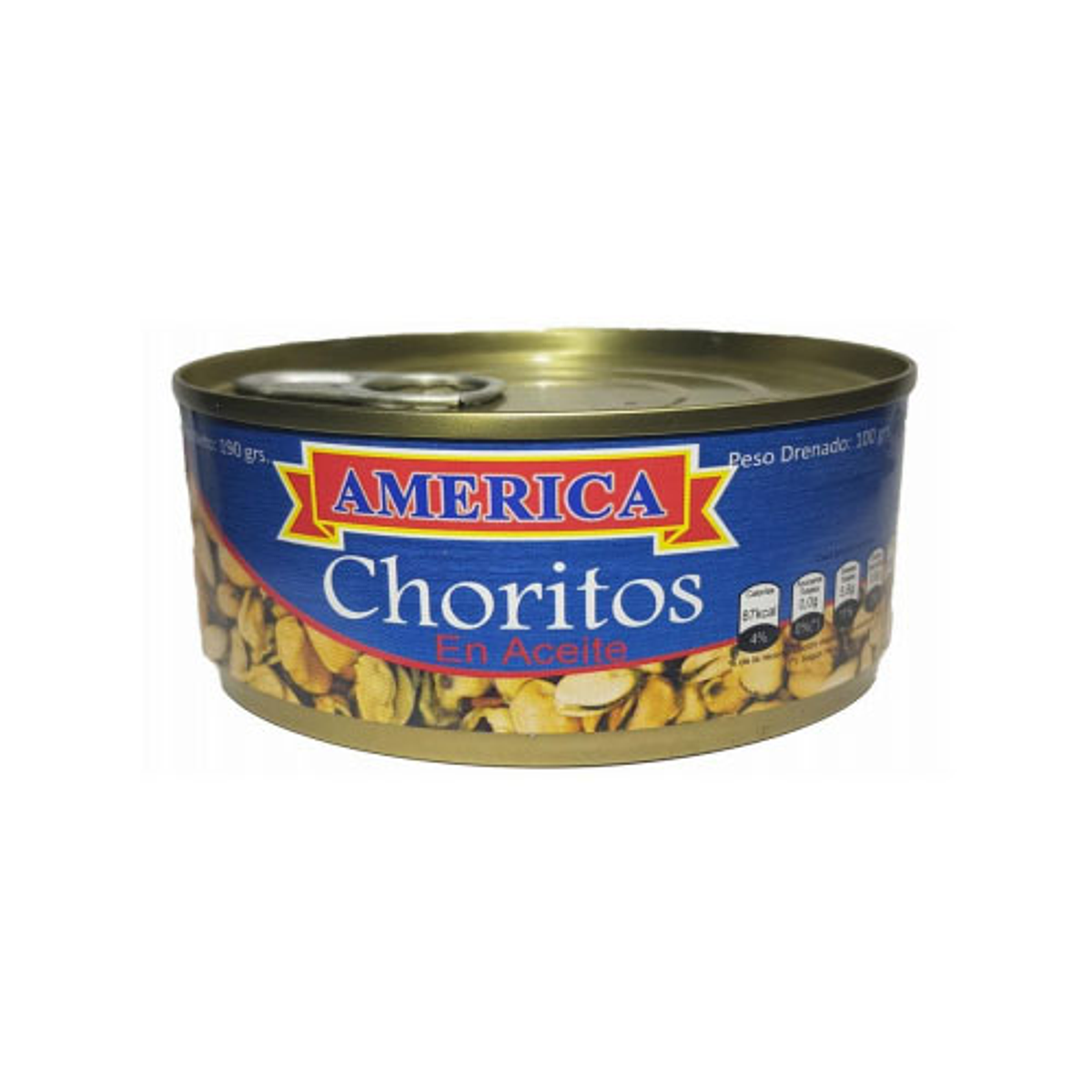 CHORITOS EN ACEITE AMERICA 190grs. (48) | GINO