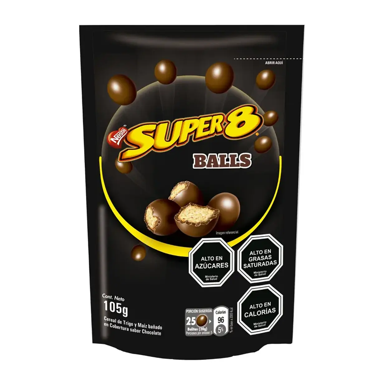 CHOCOLATE SUPER 8 BALLS 105grs. (12) | GINO