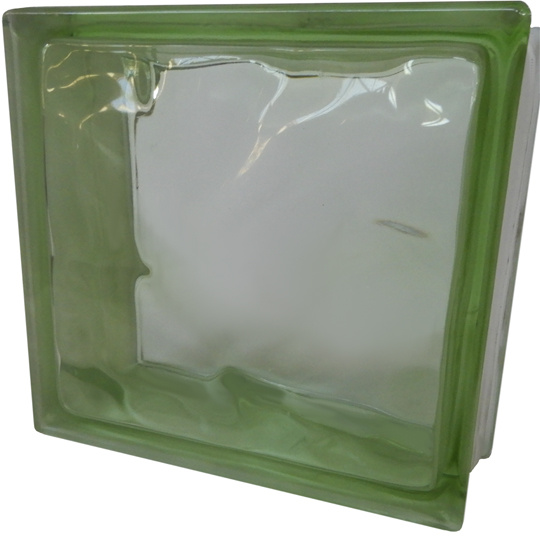 Block de Vidrio 19x19 Green Cloudy