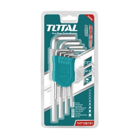 Set de llave Allen 9pzas TOTAL THT106192