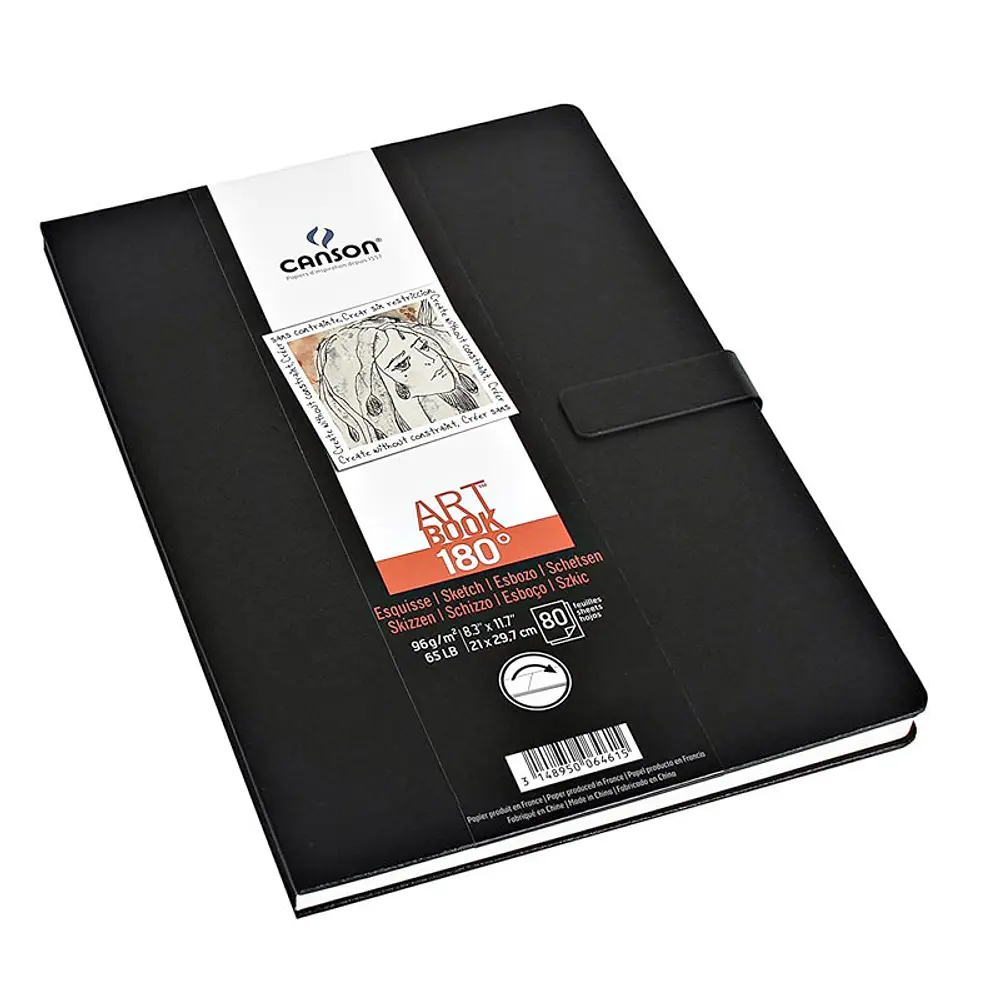 Canson Art Book 180° - 96 Gr - 3 Tamaños Disponibles