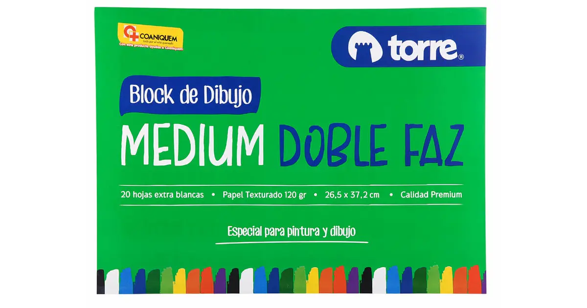 Torre - Block Dibujo M-99 Doble Faz Imagia