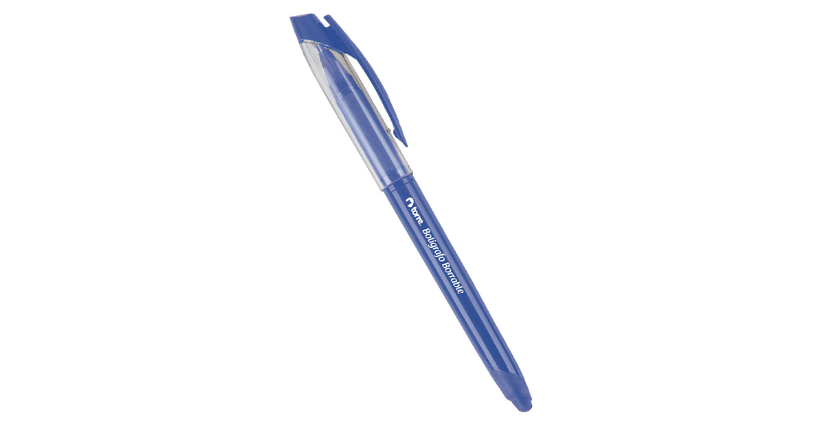 Bolígrafo Gel Borrable Azul Torre