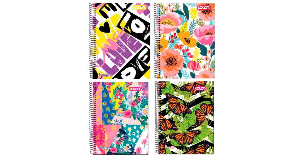Colon - Cuaderno Triple - Femenino - 150 Hjs