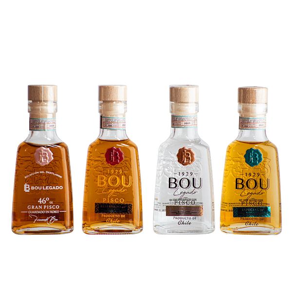 PACK GRAN SELECCIÓN MINIATURAS PISCO BOU LEGADO | Bou Online | Tienda Oficial | Pisco Premium ...