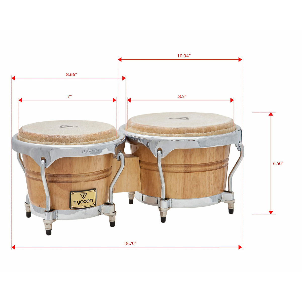 Bongo Master Series 7/8.5 Natural MTBC-CN Tycoon | Gorila Music