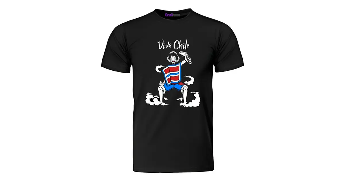 Polera Luffy Chile Fiestas Patrias Anime 18 Grafimax