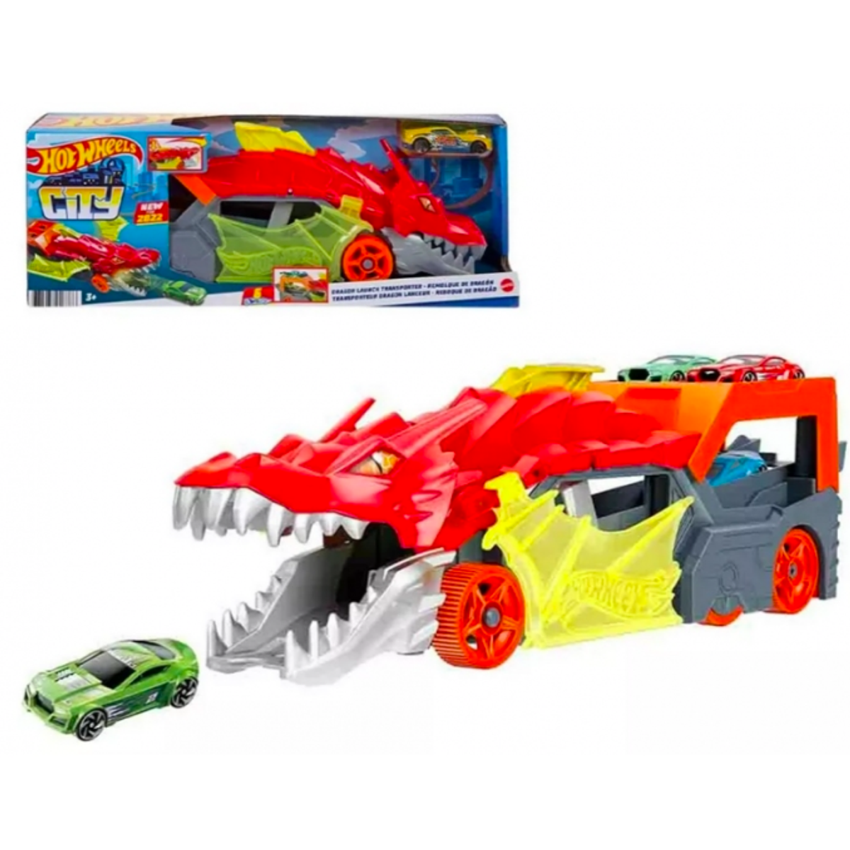 HOT WHEELS LARGE SCALES REMOLQUE DE DRAGON | Gran Venta Garage