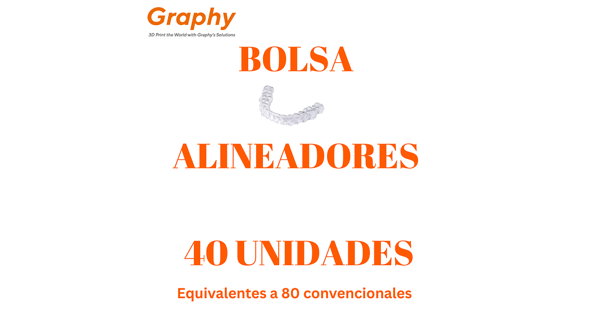 BOLSA DE 40 ALINEADORES GRAPHY ( equivalentes a 80 convencio
