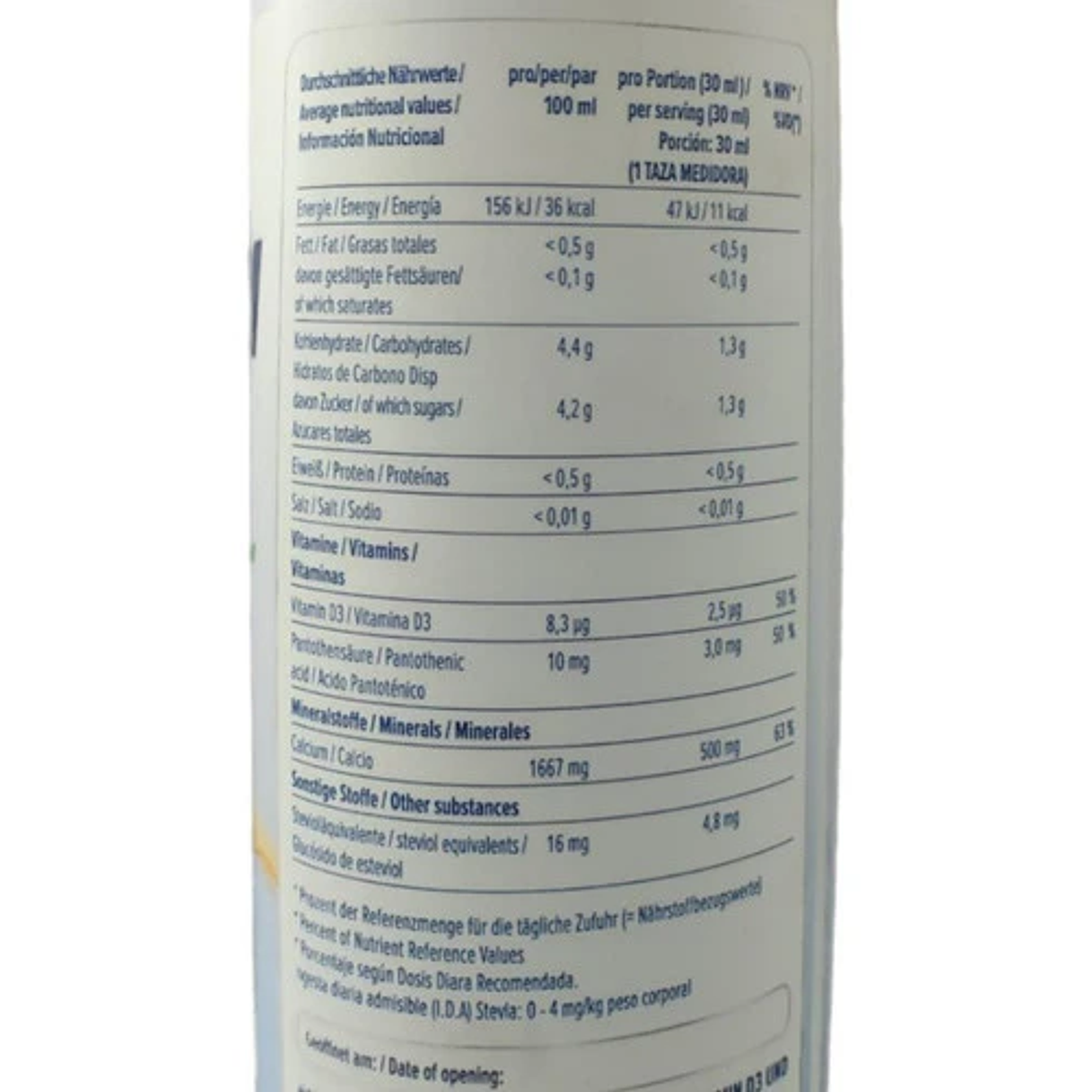 Calcio Liquido - Sabor Naranja - Energybody - 1 Litro