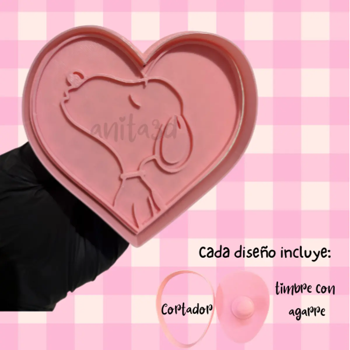 snoopy corazon beso 2001 | Anita3D