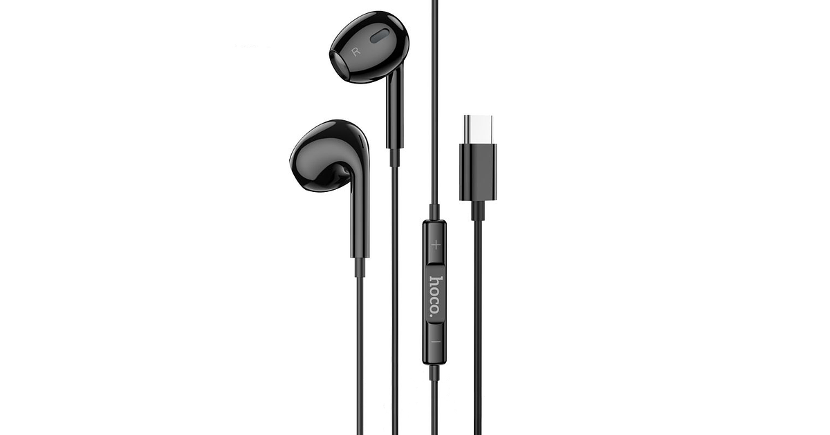 Audifonos Hoco M101 Max Crystal In Ear Tipo C Negro