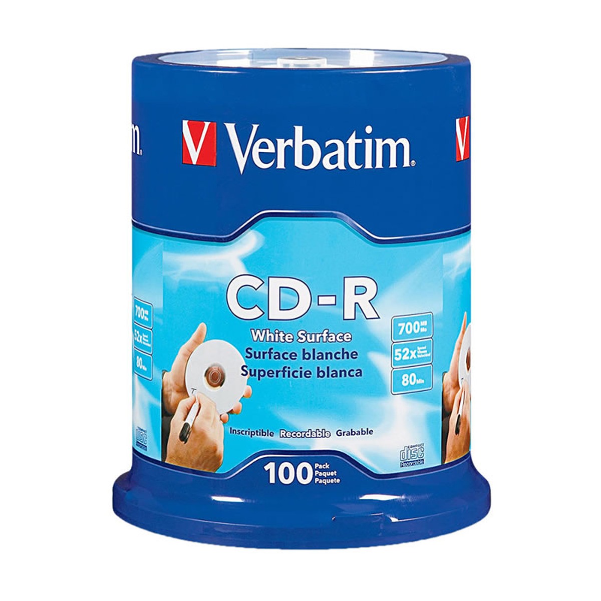 CD-R 80MIN/700MB TORTA 100 VBTM | Gtc Ribbon