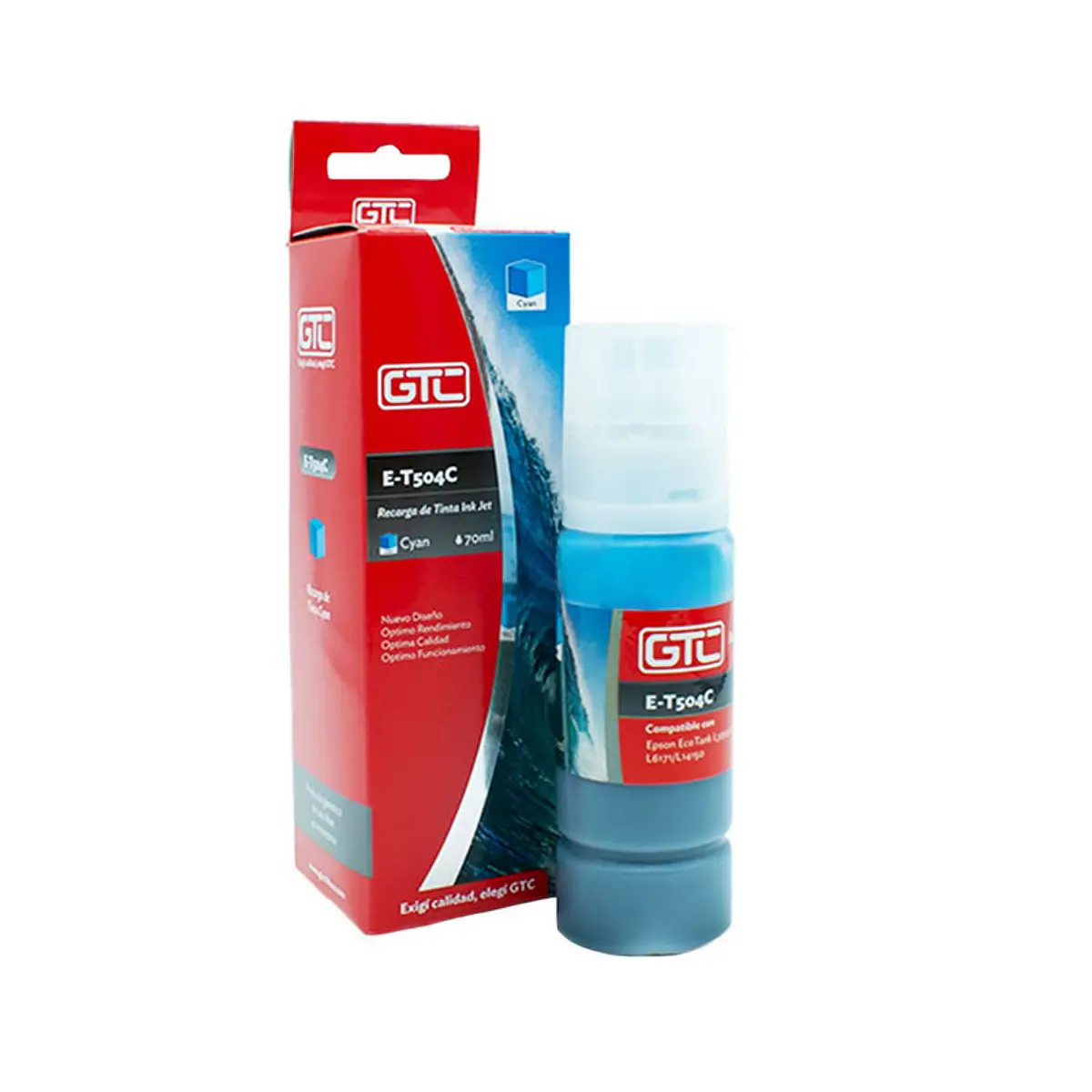 Botella Inkjet GTC E-T504 C 70ml | Gtc Ribbon