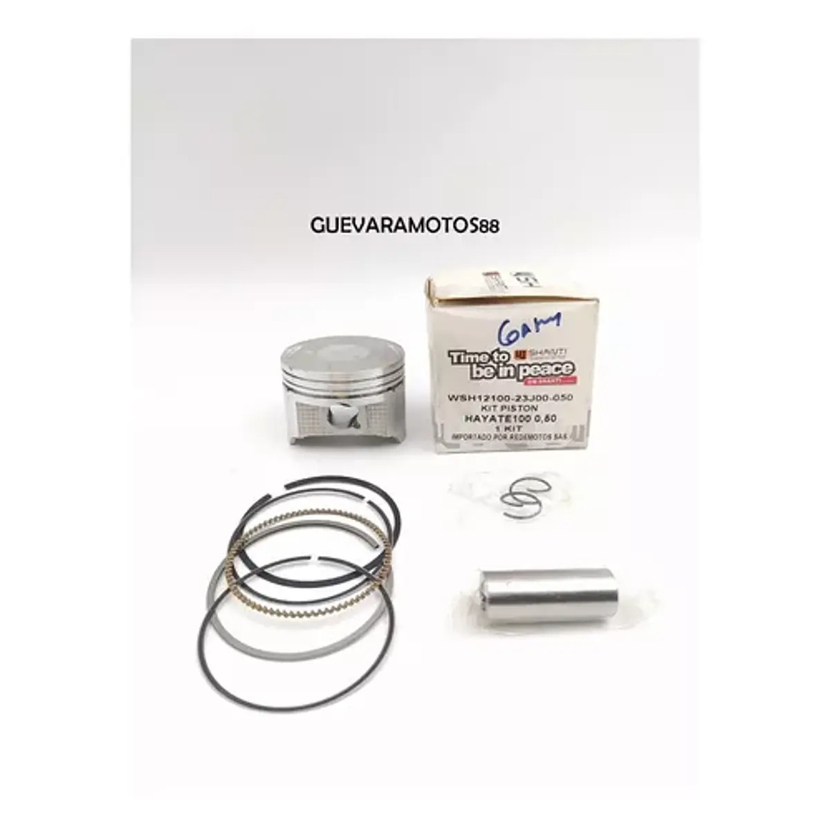 kit piston hayate 115 0.50 shanti | GUEVARAMOTOS88