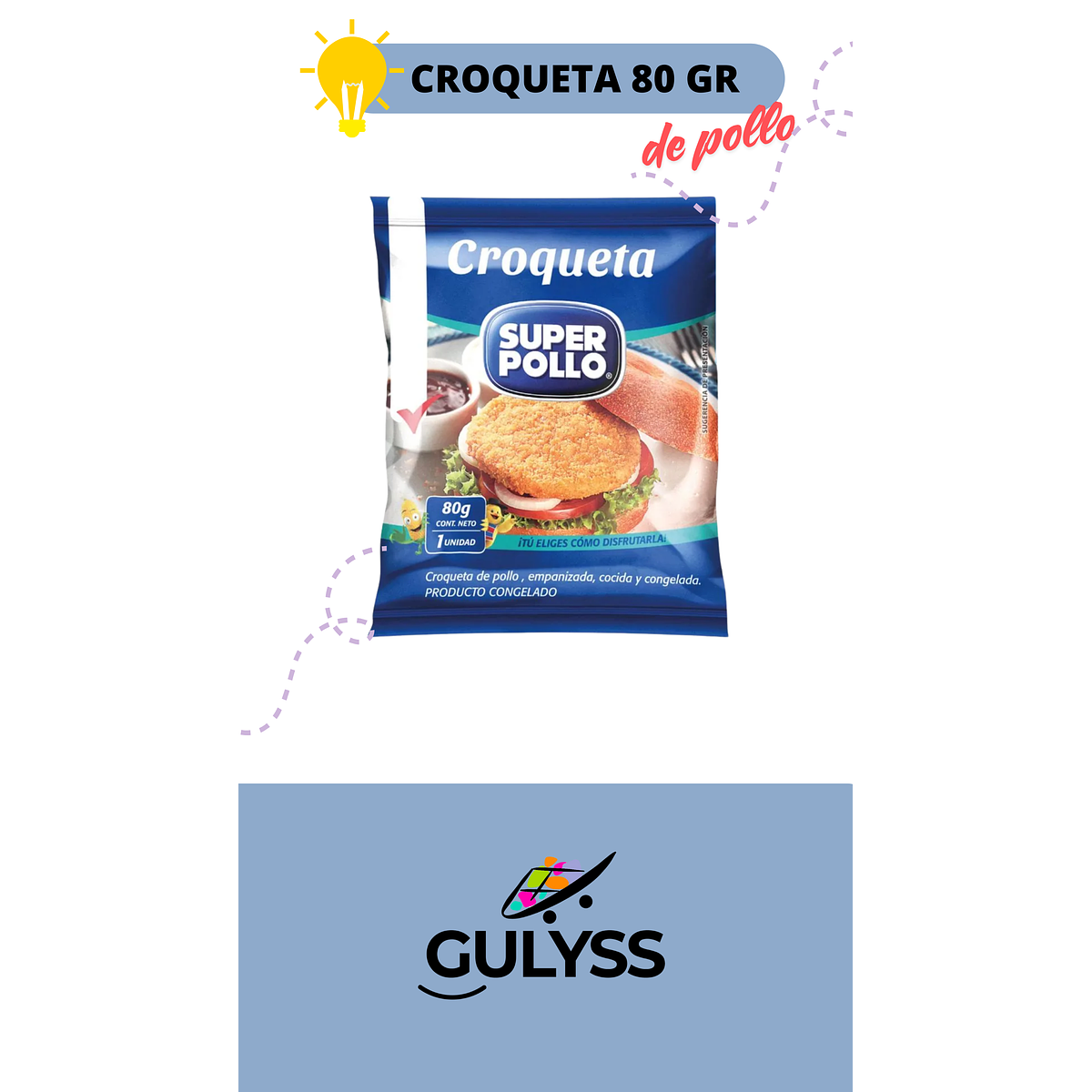 Croqueta Super Pollo 80gr