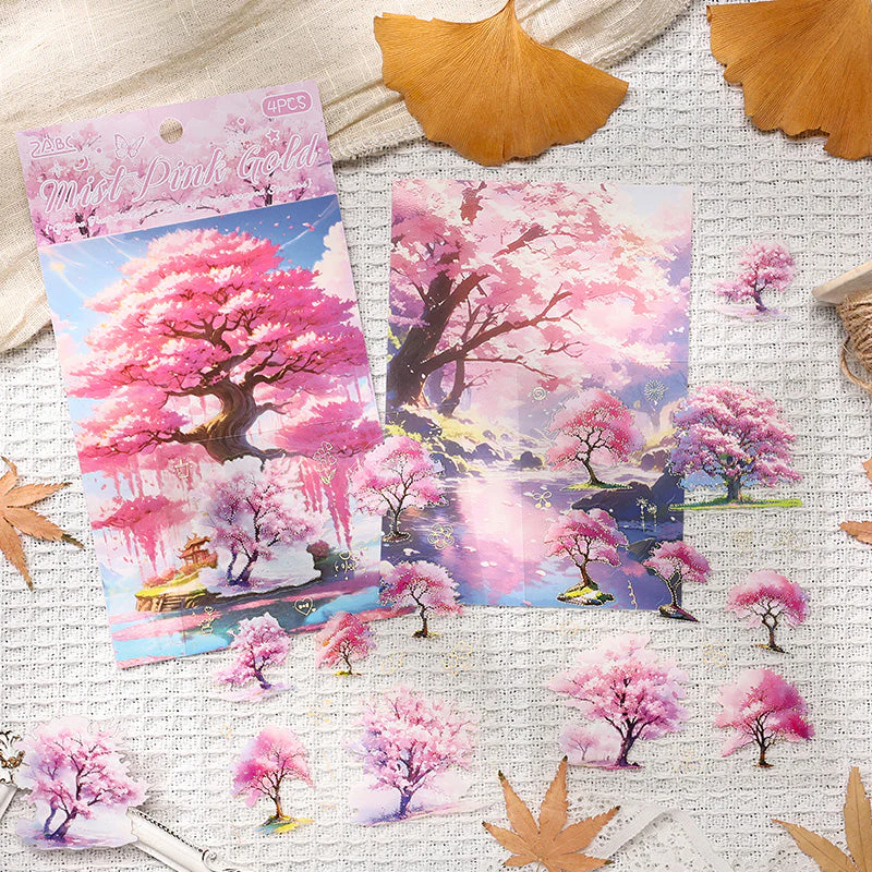 Stickers Golden Trees