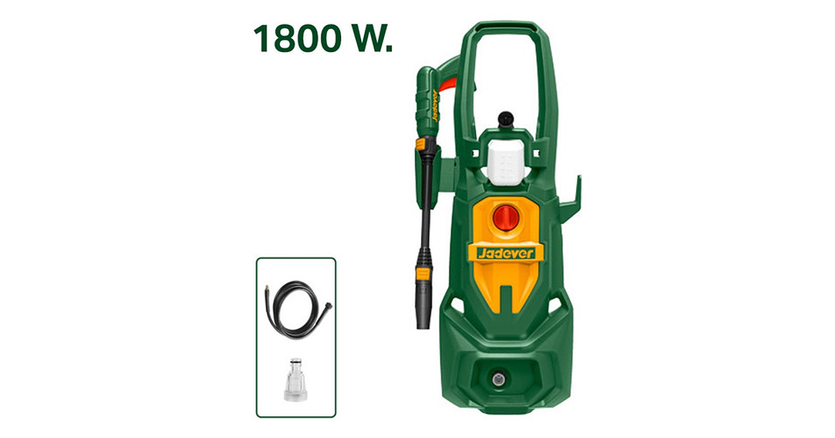 Hidrolavadora Alta Presión 1800w 130bar + 4 Piezas Jadeve...