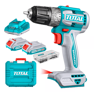 Taladro Atornillador 20v 13mm 2bat+ Carg Total Tdli20602