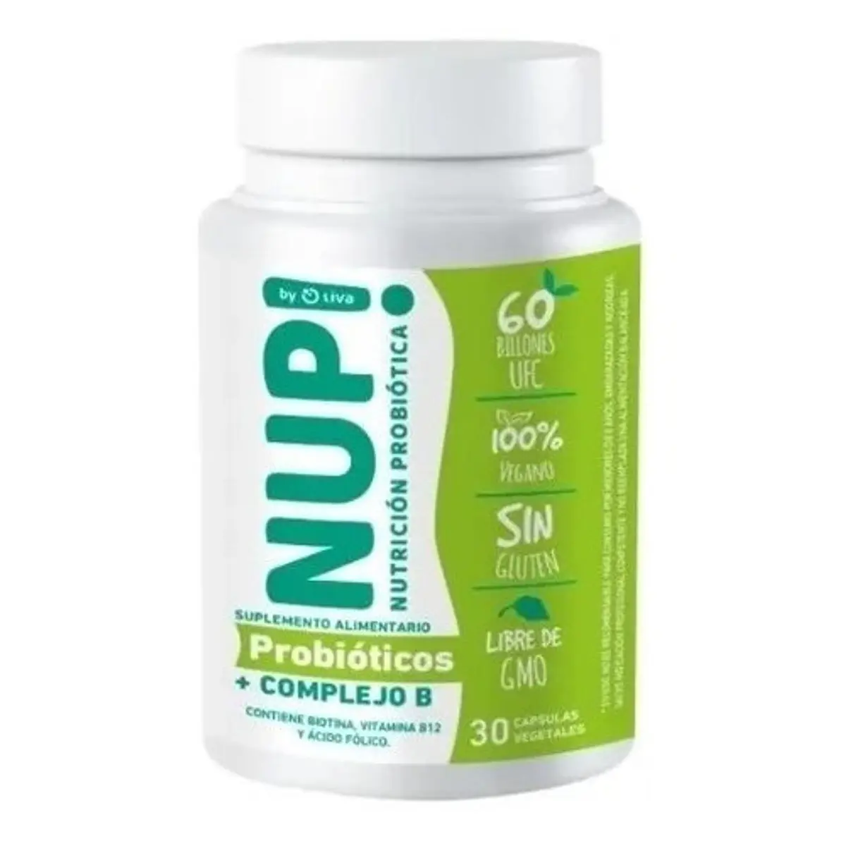 Nup - Probioticos 60 Billones + Complejo B Vegano 30 Caps