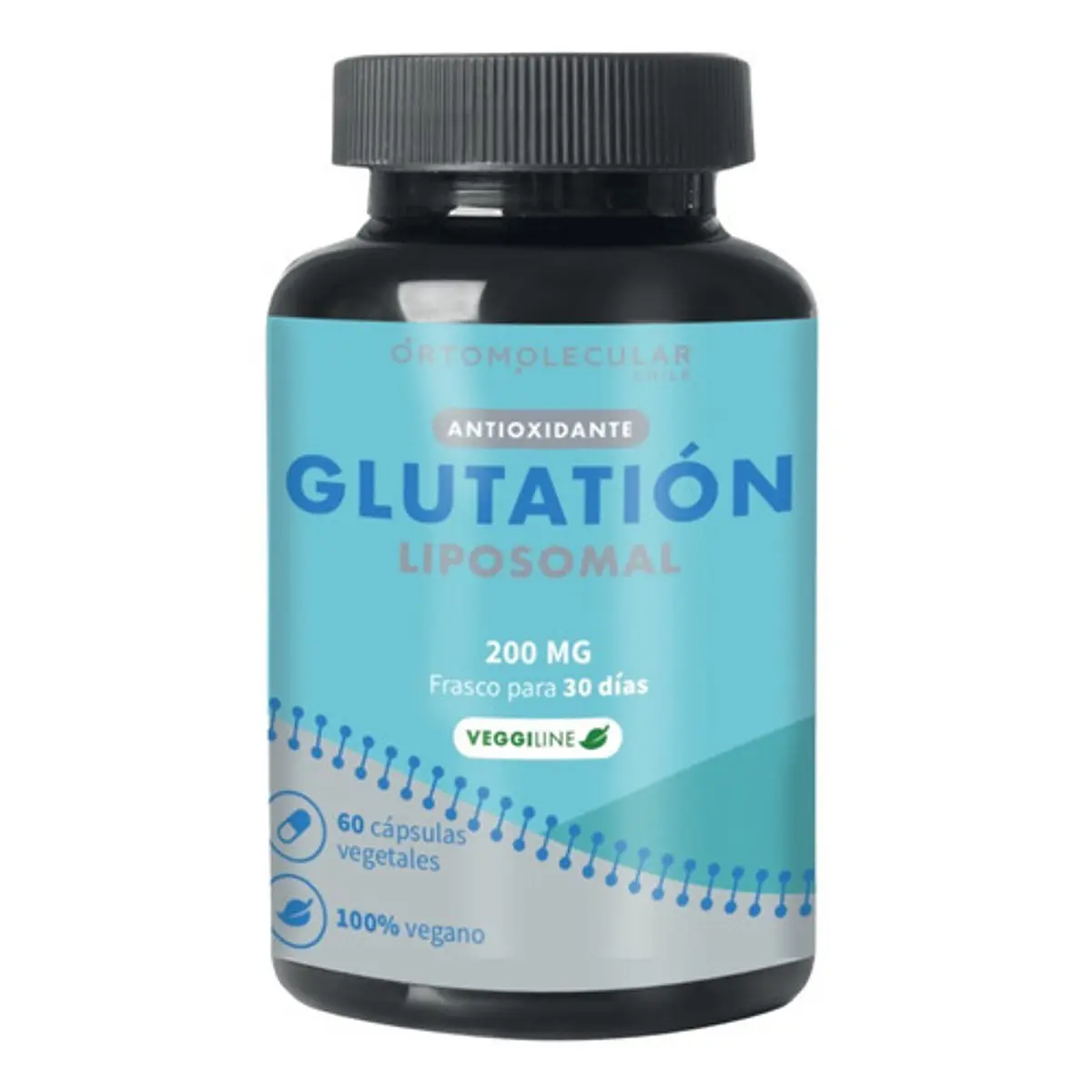 Glutatión Liposomal 200 Mg 60 Cápsulas Vegetales Antioxid...