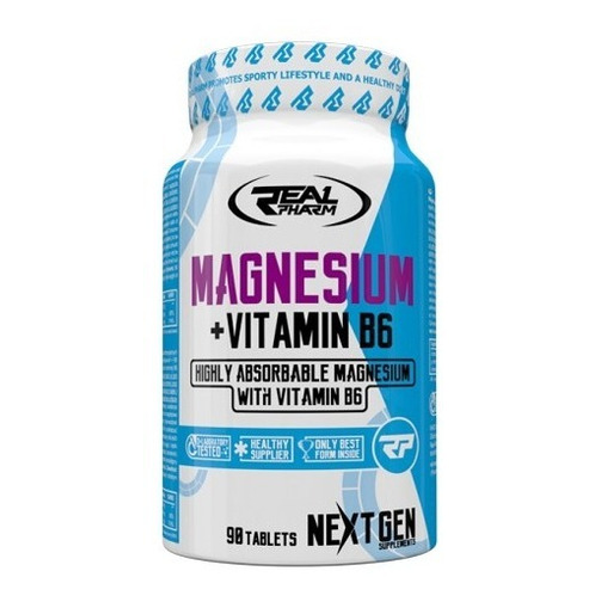 Citrato De Magnesio + B6 90tabletas Real Pharm Sabor Sin ...