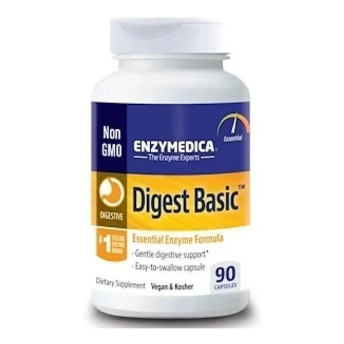 Enzimas Digestivas Digest Basic Enzymedica 90 Cápsulas