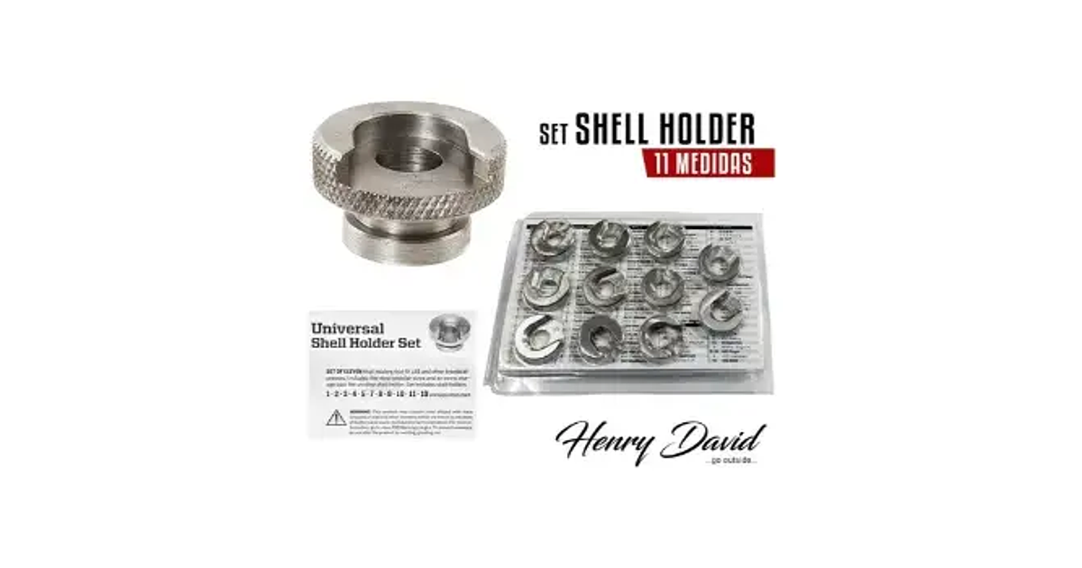 Shell Holder Set x 11 medidas