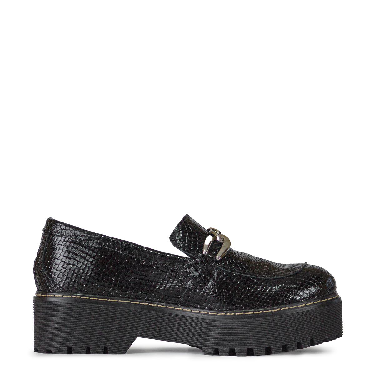 Zapatón Romina piton charol