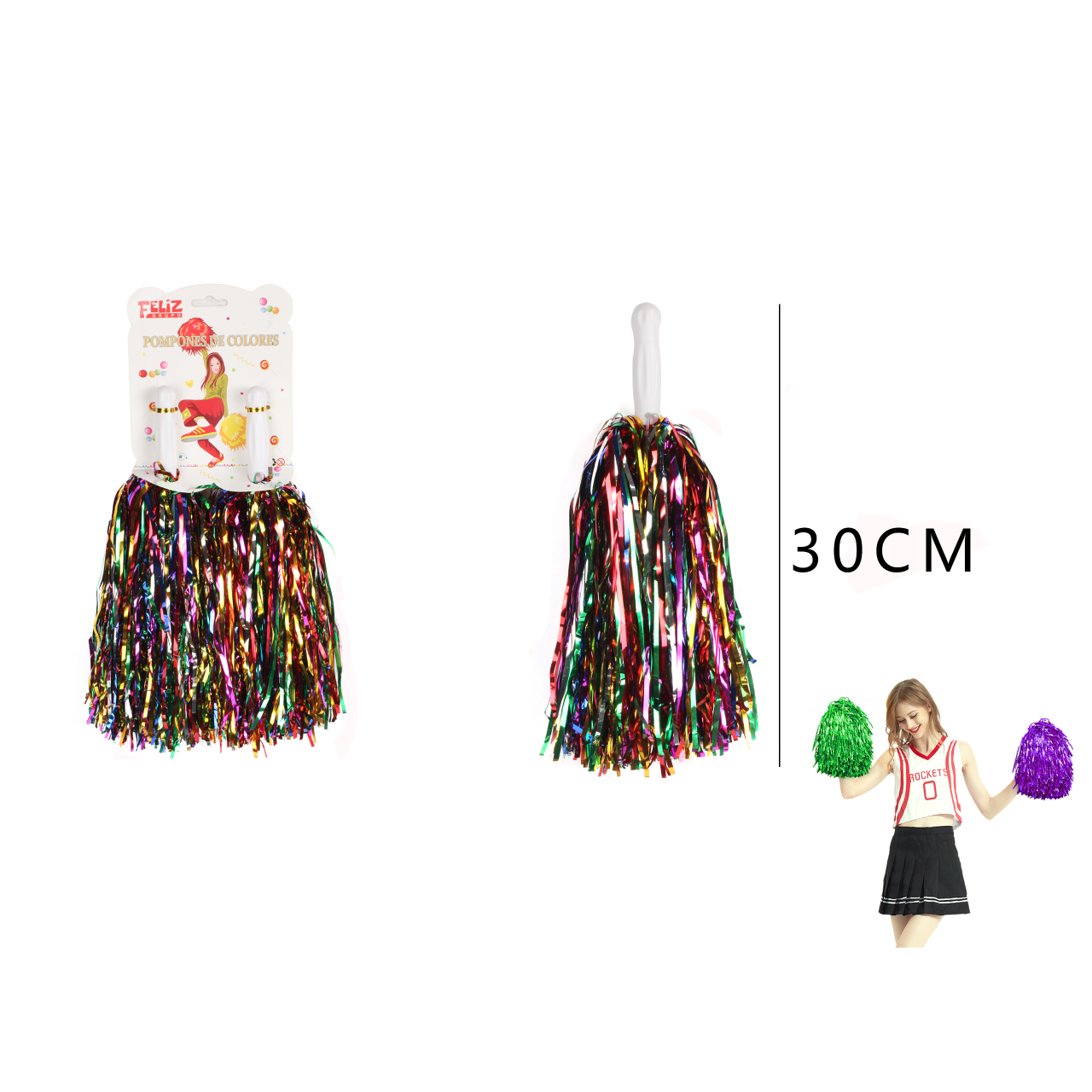 Pompón De Porristas Multicolor