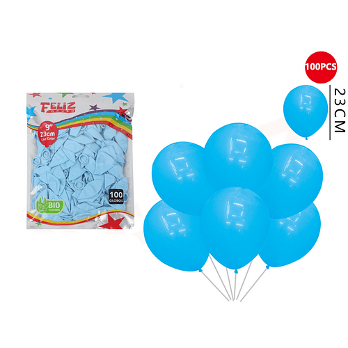 Globos Celeste 12 Pcs