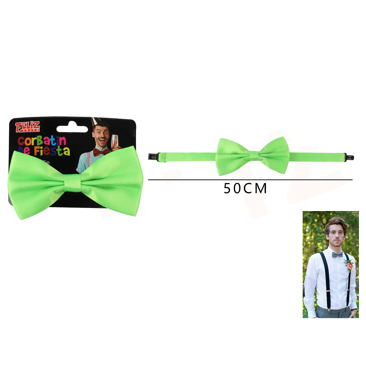 Corbatín Verde 50cm