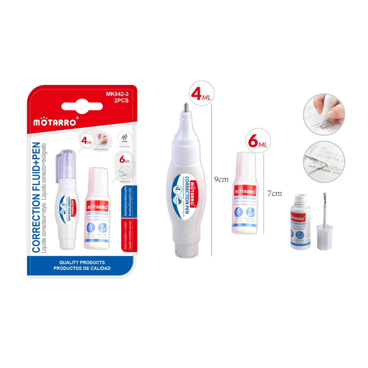 Kit de corrector 6 y 4 ML