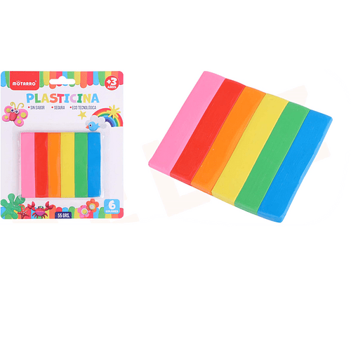 Plasticina Pastel 6 Colores