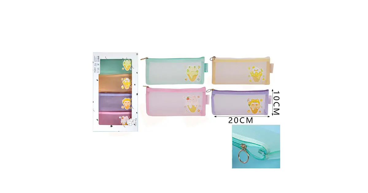 Estuche Triangular Escolar Helados 20*10cm