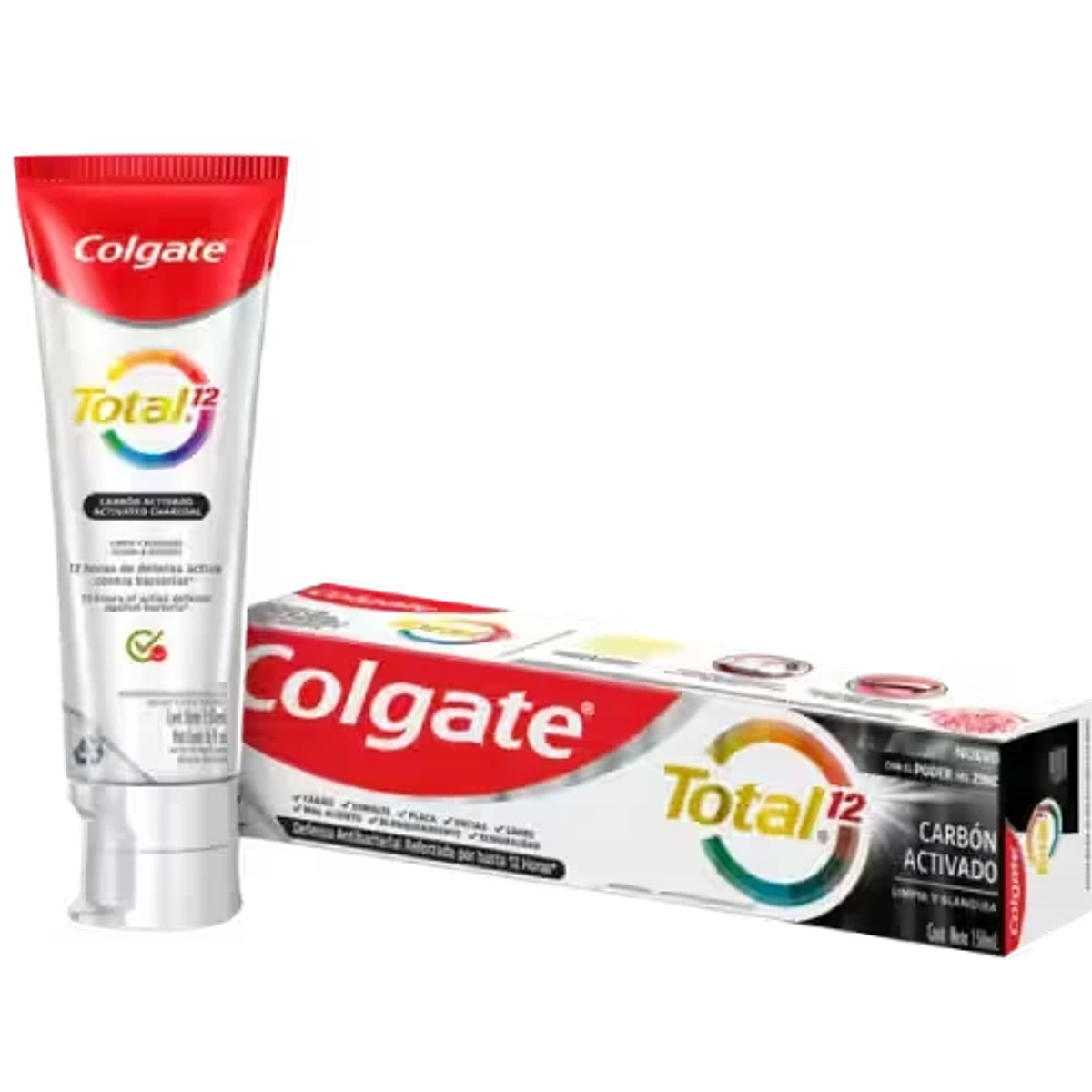Pasta Dental Colgate Total 12 Carbon Activado 195gr | Higiene bucal ...