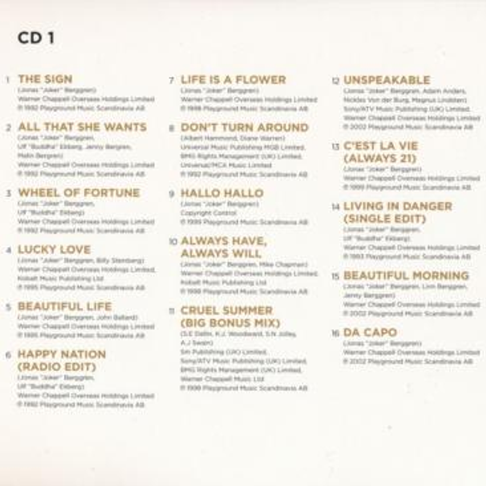 ACE OF BASE - GOLD (3CD) | CD