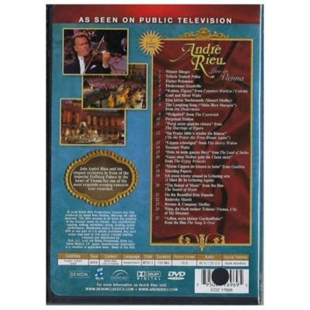 ANDRE RIEU - LIVE IN VIENNA | DVD