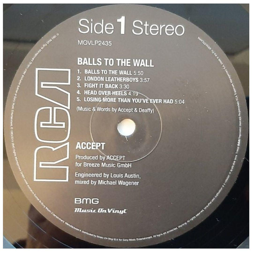 ACCEPT - BALLS TO THE WALL | VINILO