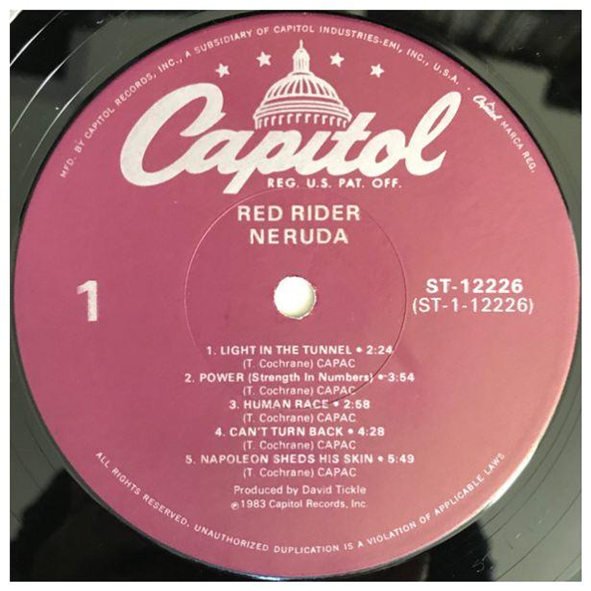 RED RIDER - NERUDA | VINILO USADO