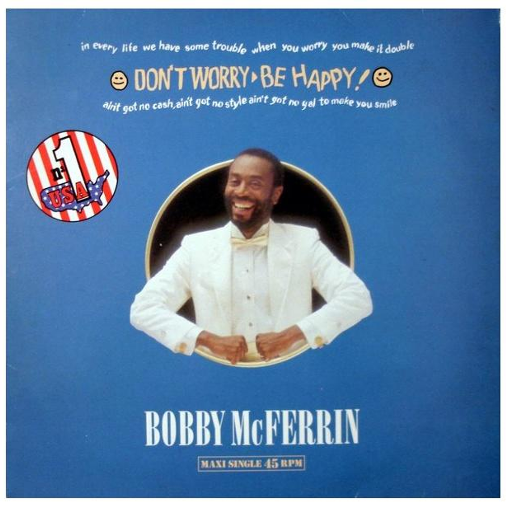 BOBBY MCFERRIN - DONT WORRY, BE HAPPY | 12'' MAXI SINGLE ...
