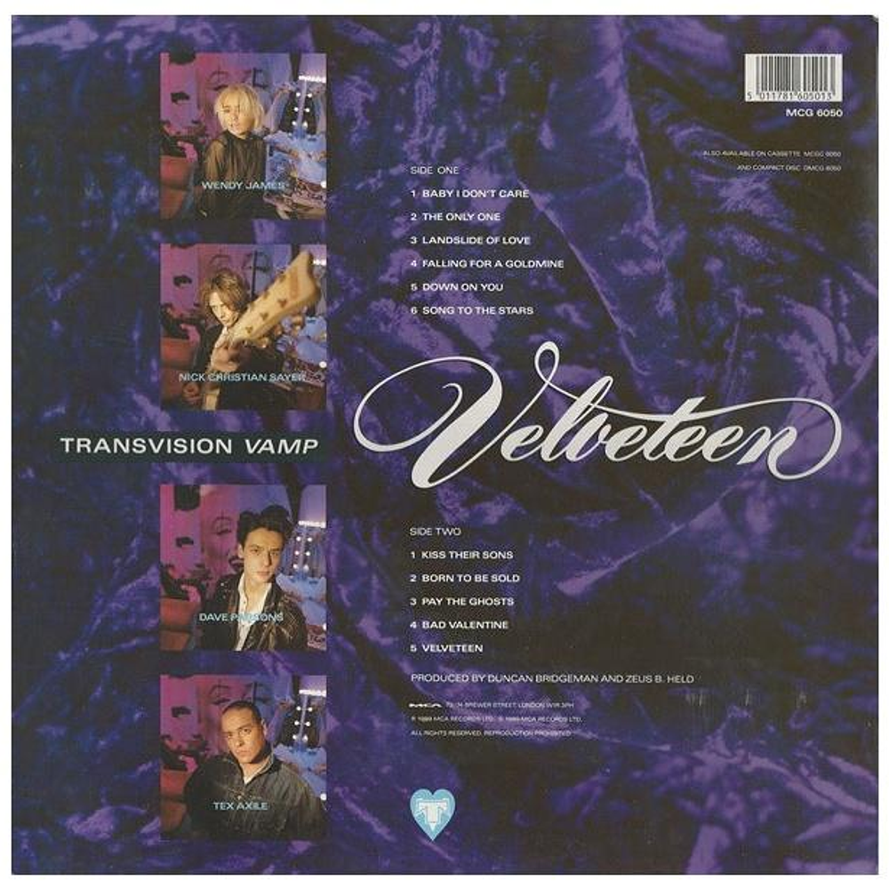 TRANSVISION VAMP - VELVETEEN | VINILO USADO