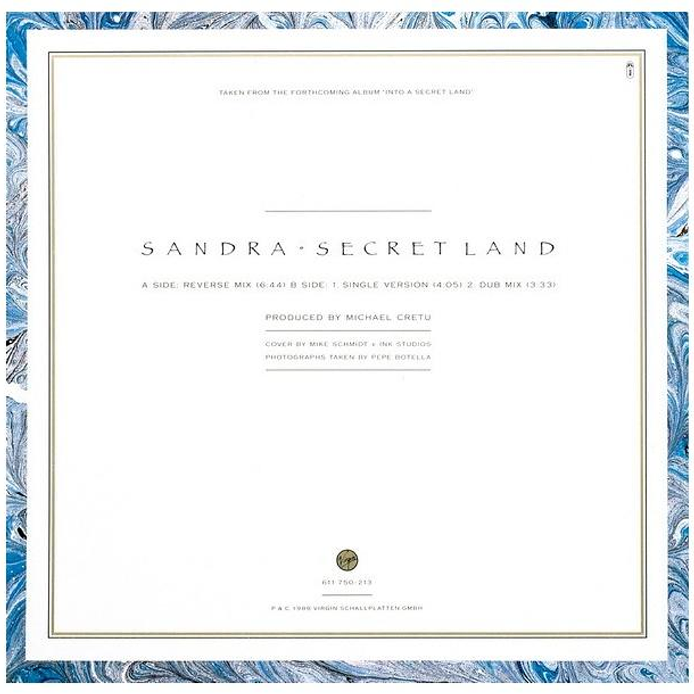 SANDRA - SECRET LAND | 12'' MAXI SINGLE VINILO USADO