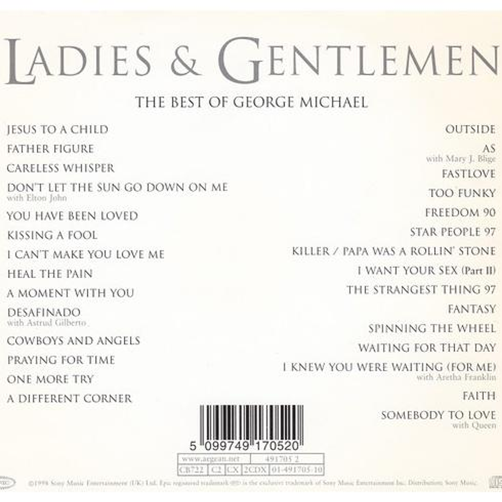 GEORGE MICHAEL - LADIES & GENTLEMEN: THE BEST OF (2CD...