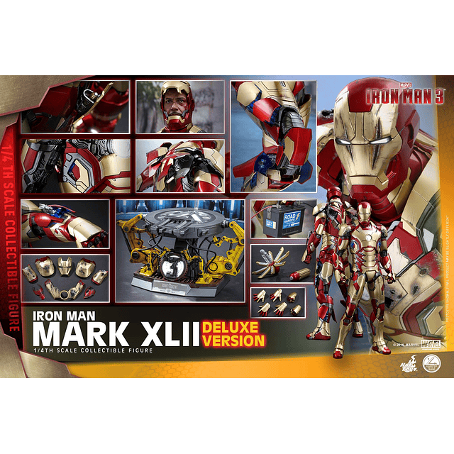 Figura Colección Iron Man Mark XLll (Deluxe Version) 1/4