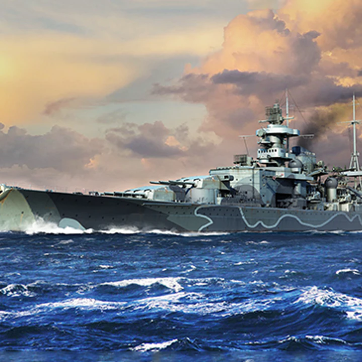 Barco para Armar German Scharnhorst Battleship